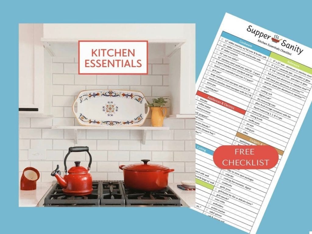 The Complete Kitchen Essentials Checklist | Supper Sanity