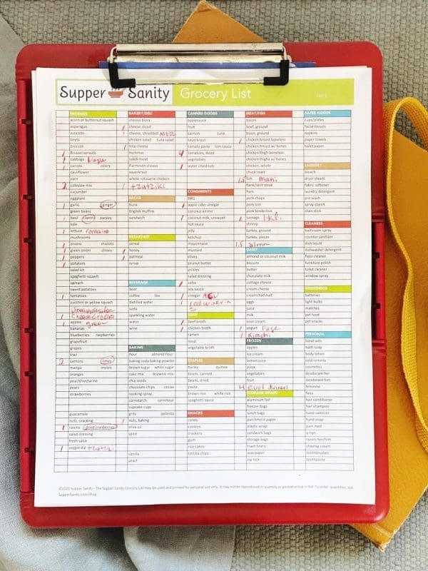 4 Steps to Efficient Grocery Shopping | Supper Sanity